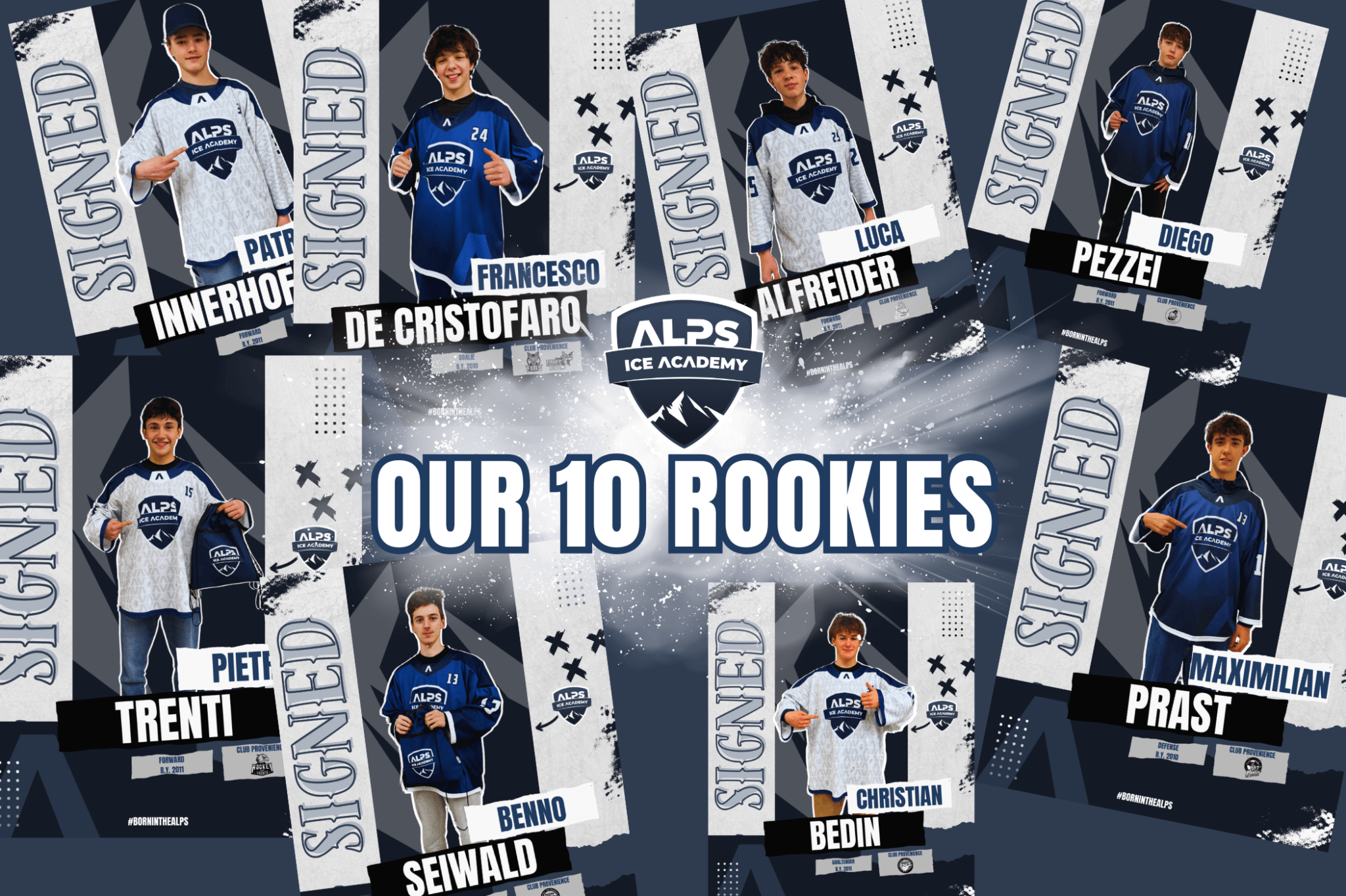 10 neue Talente für den Kader der Alps Ice Academy 🏒 Alps Ice Academy